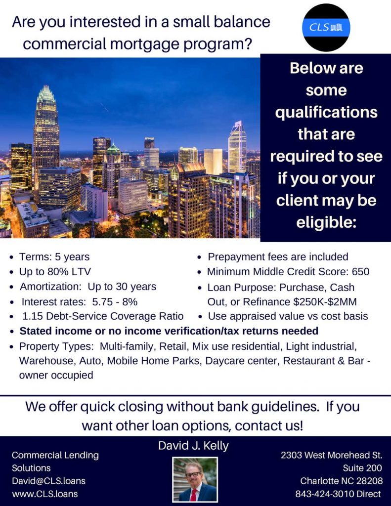 Small Balance Commercial Programs – Commercial Lending Solutions